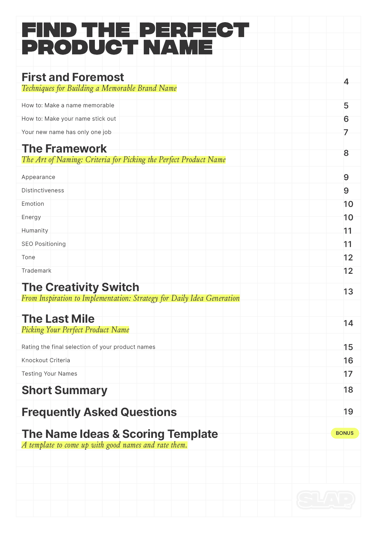 SLAP - Design for Food and Beverage Products and Brands